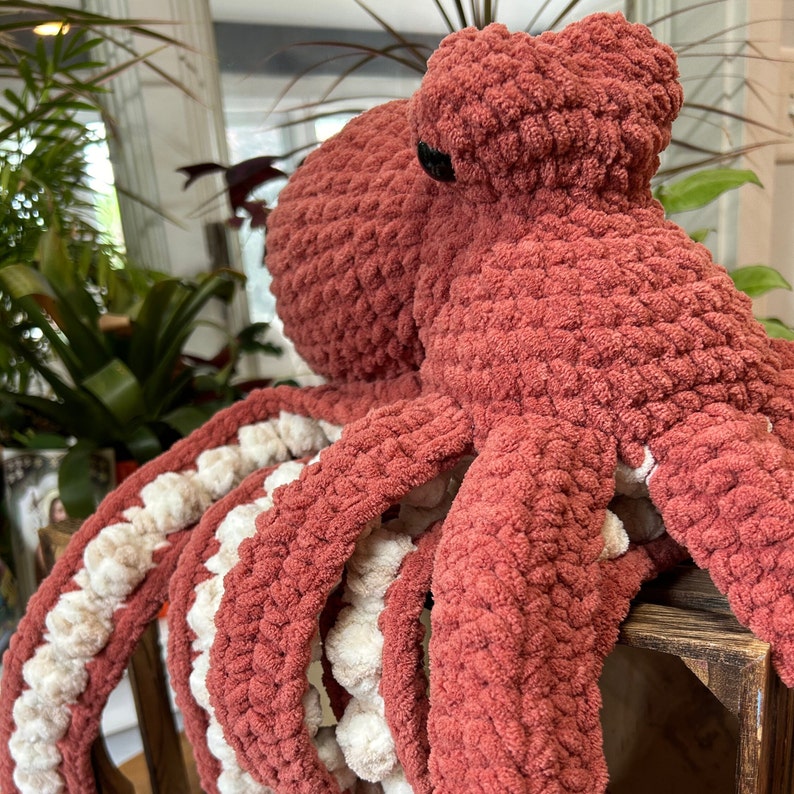 Giant Octopus Crochet Plushie Amigurumi | Realistic With Detailed ...