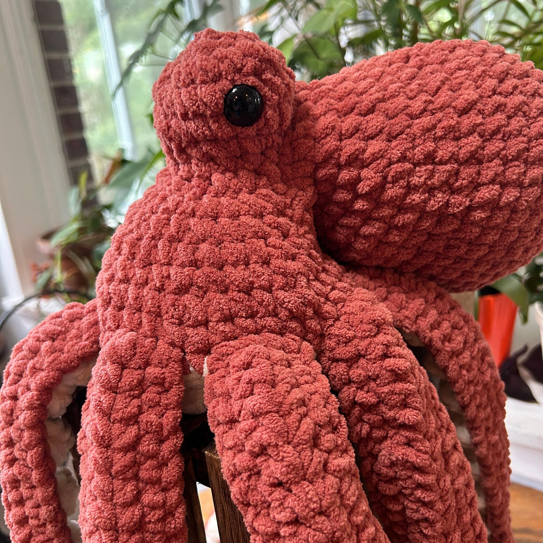 Giant Octopus Crochet Plushie Amigurumi Realistic With Detailed ...