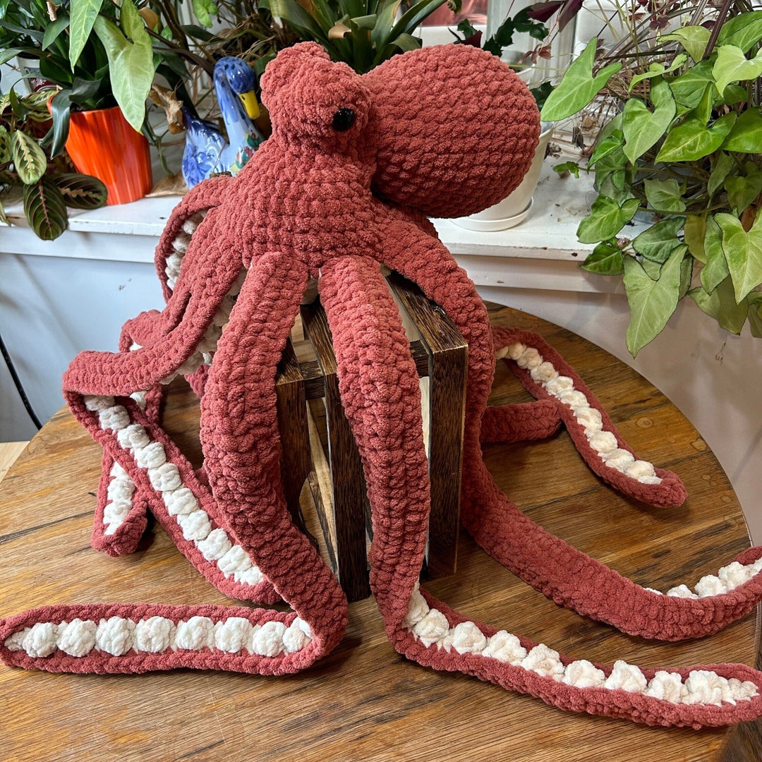 Giant Octopus Crochet Plushie Amigurumi | Realistic With Detailed ...