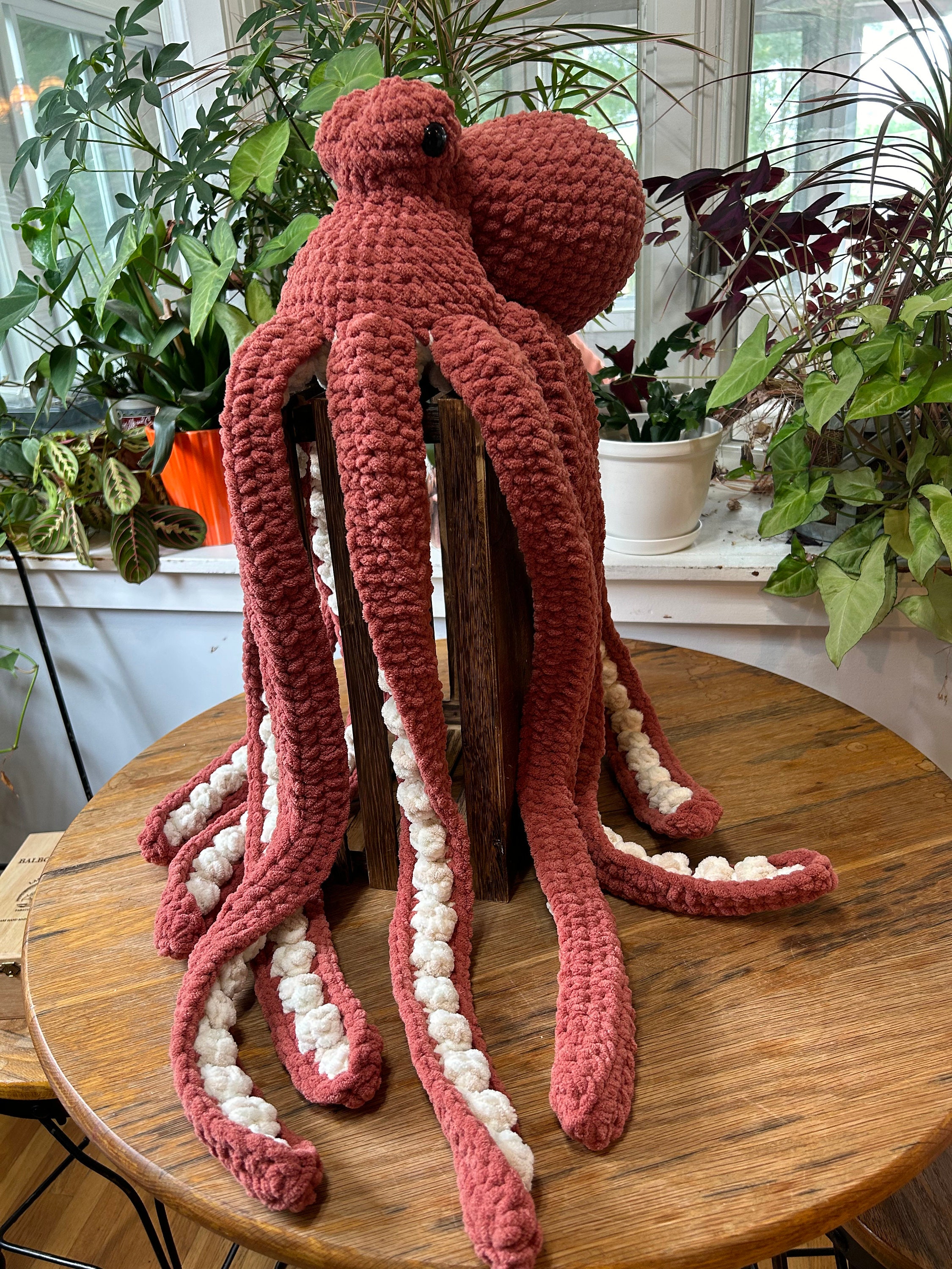 Giant Octopus Crochet Plushie Amigurumi | Realistic With Detailed ...