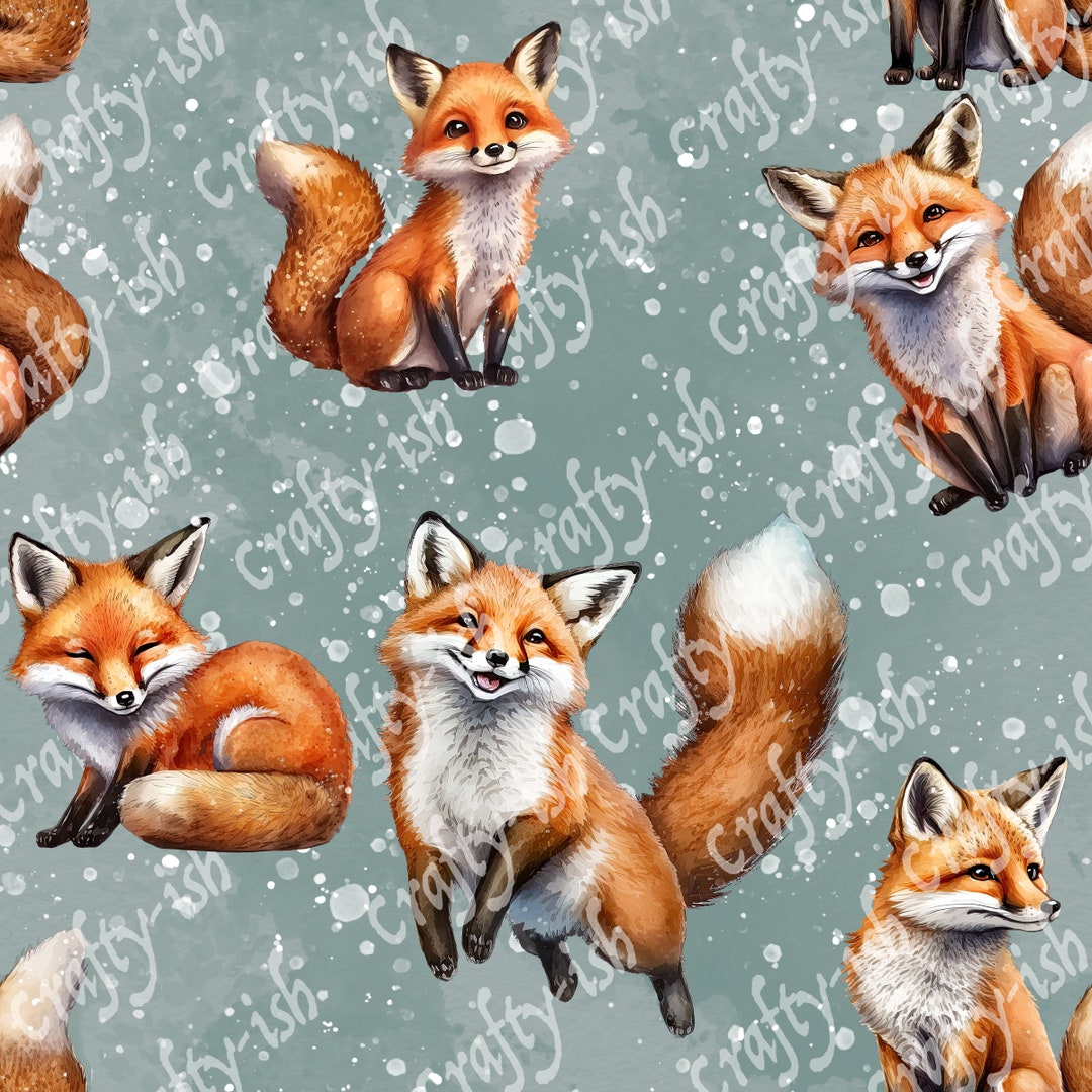 Fox Seamless File - Etsy