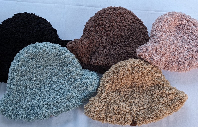 Fuzzy Bucket Hat - Etsy
