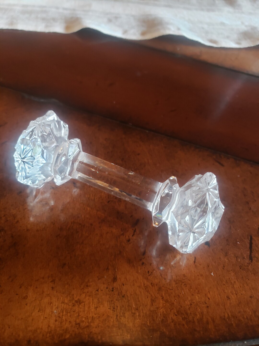 Vintage Crystal Knife Rest - Etsy