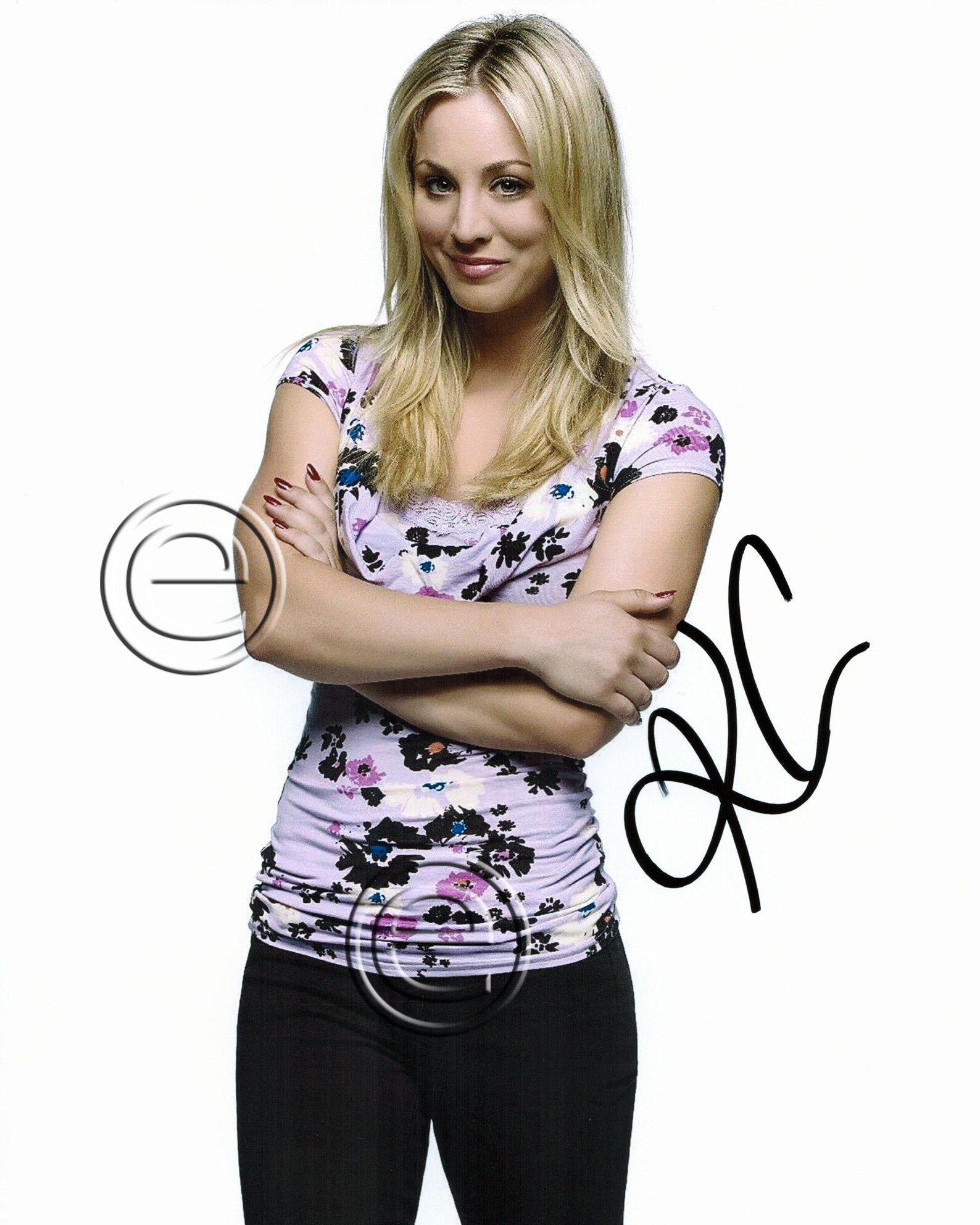 Kaley Cuoco Autographed Signed Photo 8 x 10 print photo | Etsy