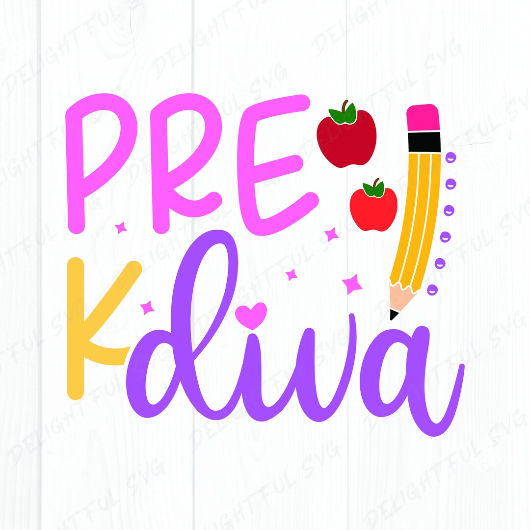 Pre Kindergarten Svg, Girl Svg, Back to School Svg, Girls Shirt Design ...