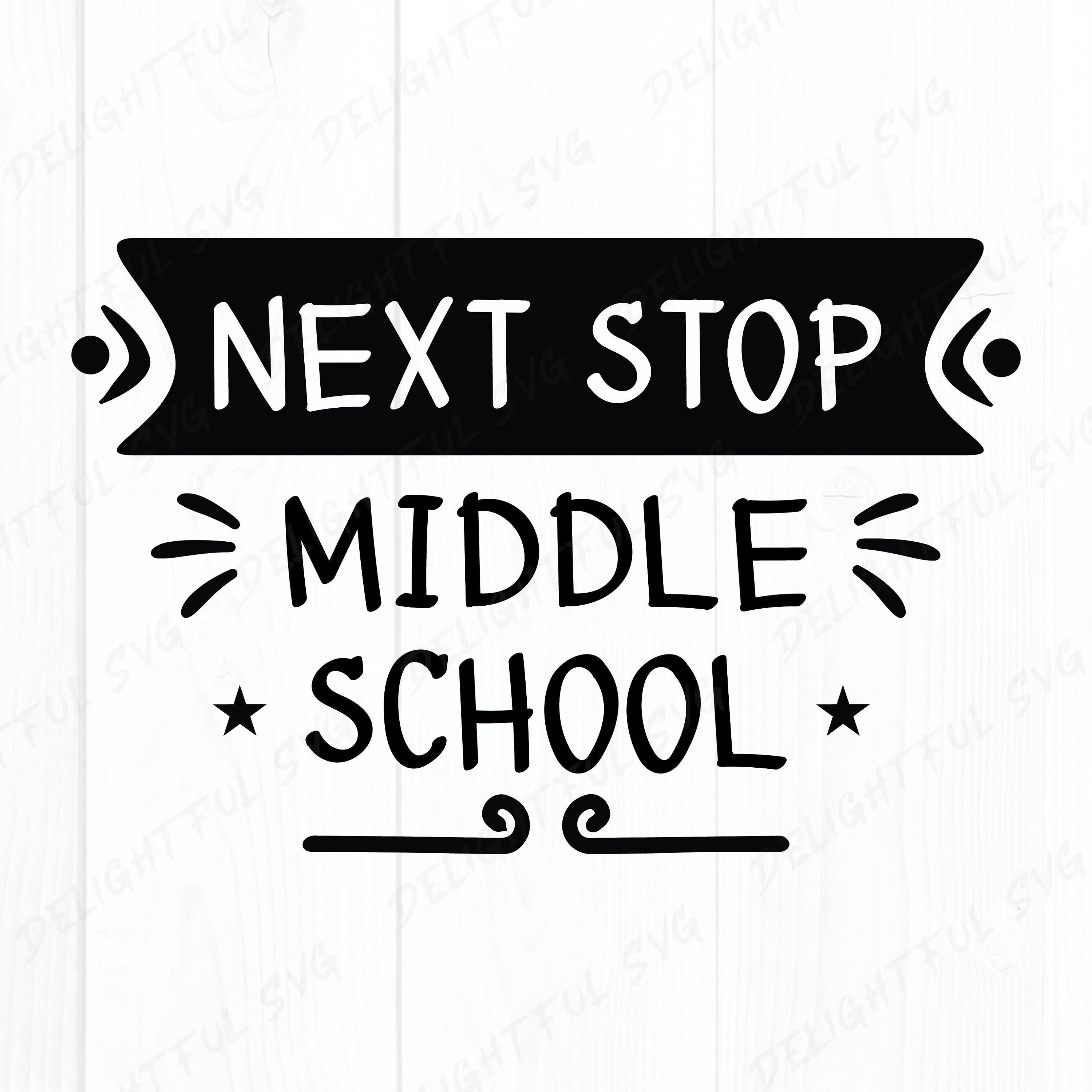 Kids School svg Ready For School svg Middle School SVG Back | Etsy