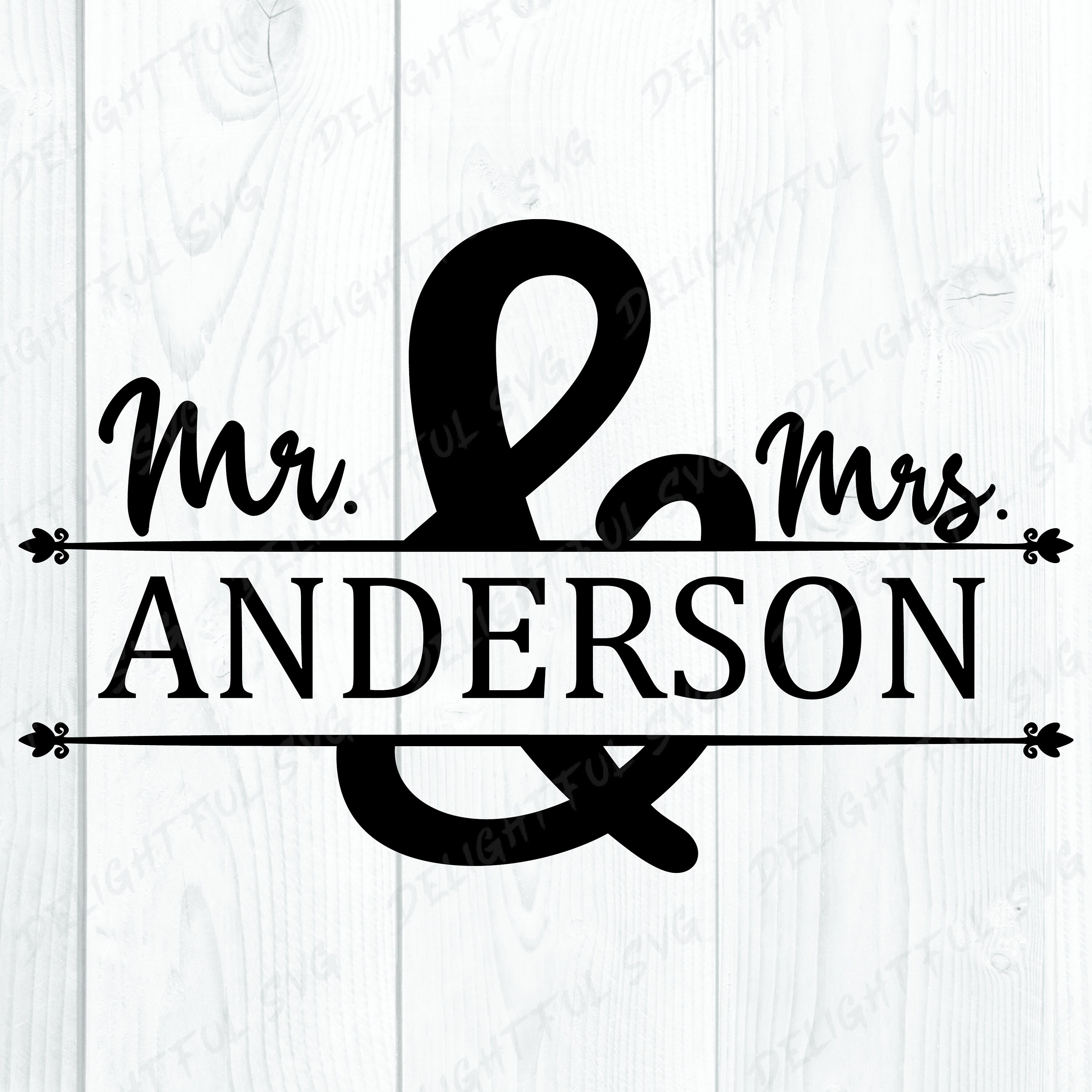 Custom Name Svg Eps Dxf Png Instant Download Cricut Designs Marriage ...