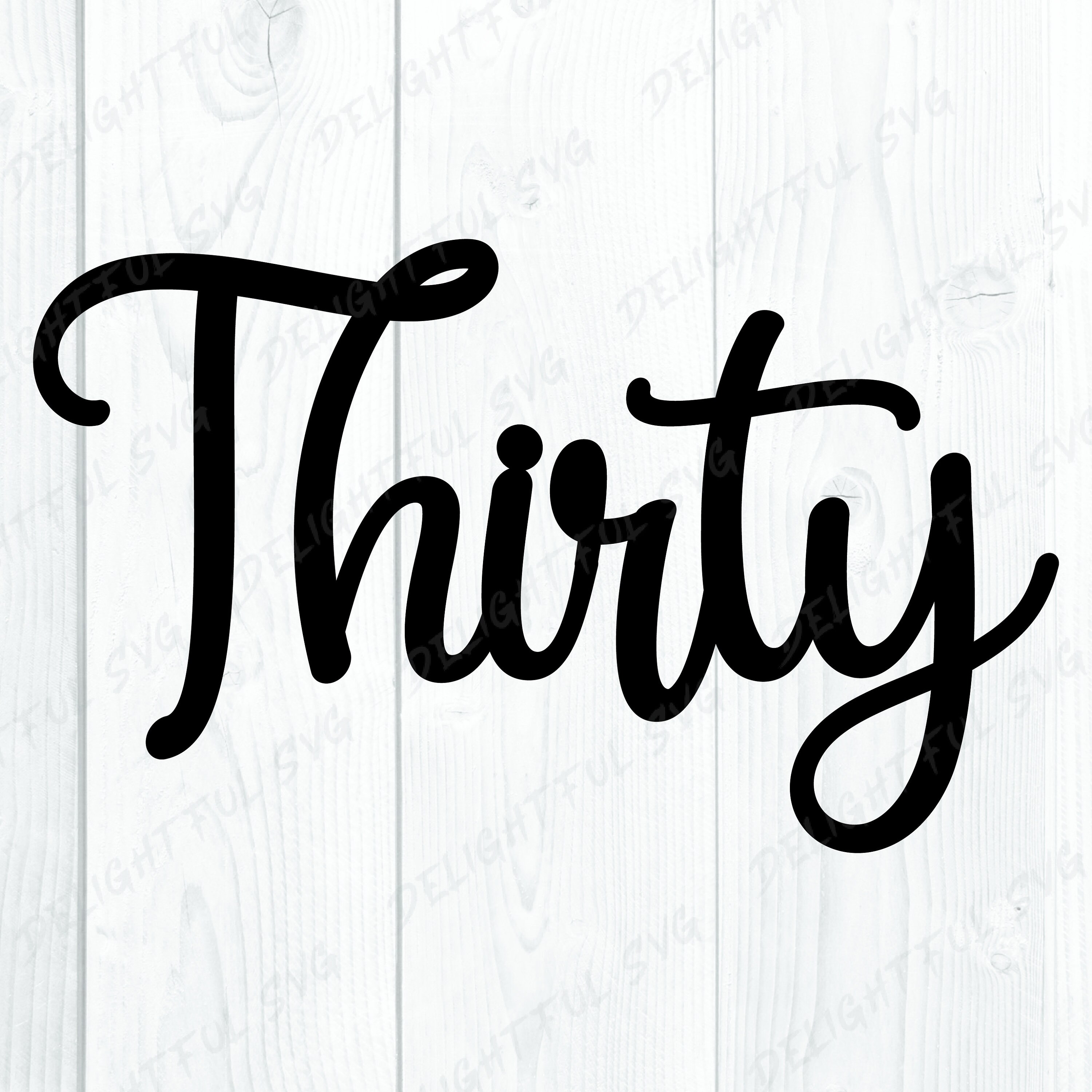 Thirty Birthday svg Cake topper svg One Cake topper Svg | Etsy