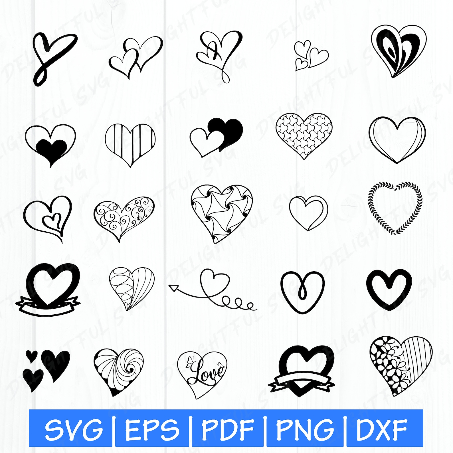 90 Heart SVG Valentine Svg Love Heart Cut Files Heart | Etsy