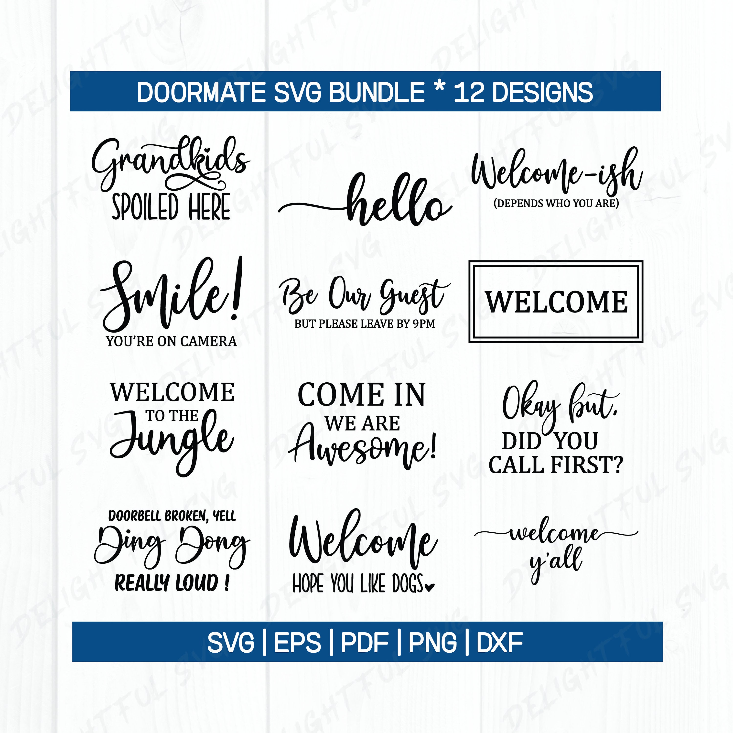 Doormat Bundle Doormat SVG Bundle Funny Doormat Bundle - Etsy
