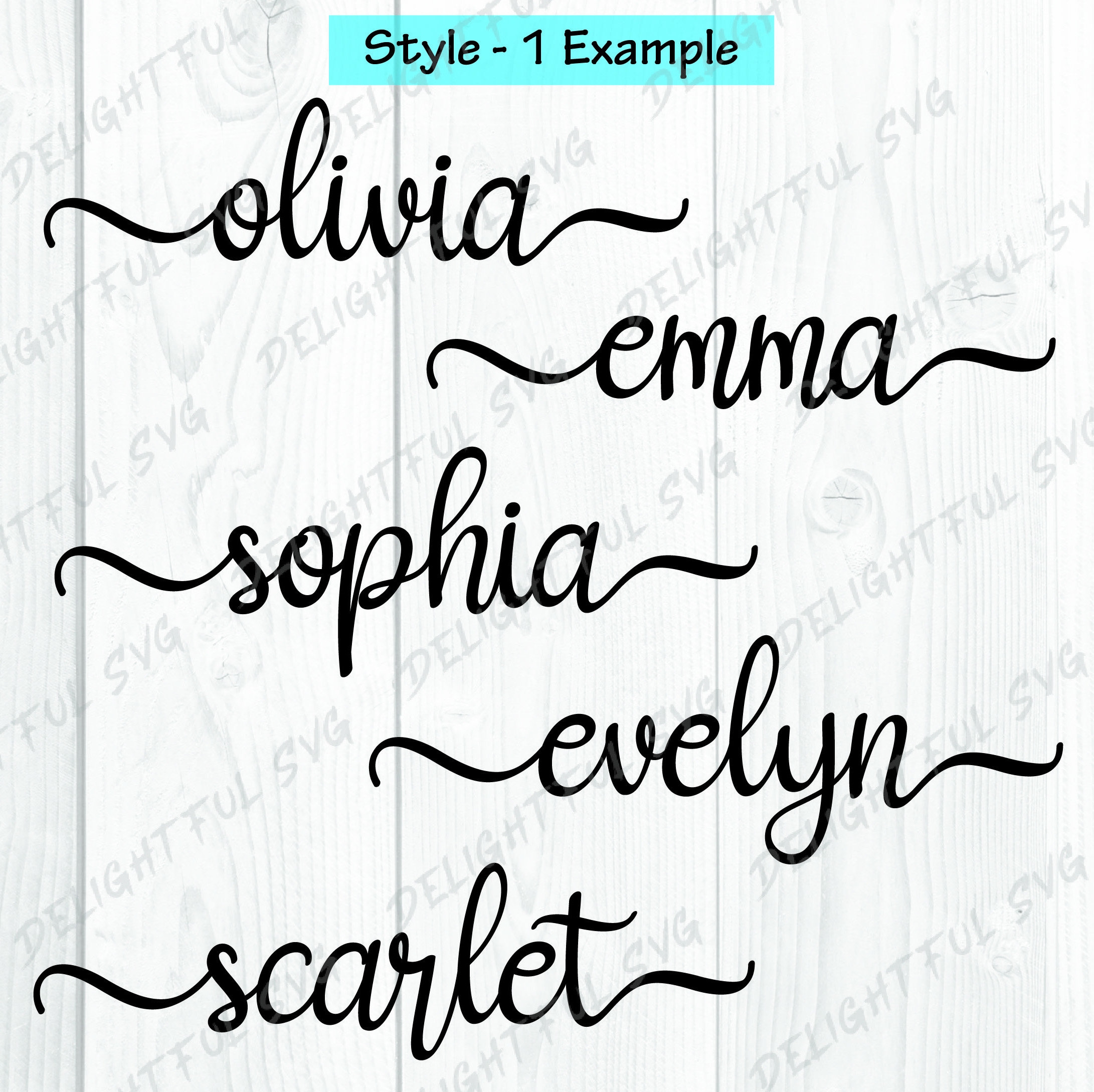 Custom Name SVG Custom Text Custom Word SVG Cutting Files | Etsy