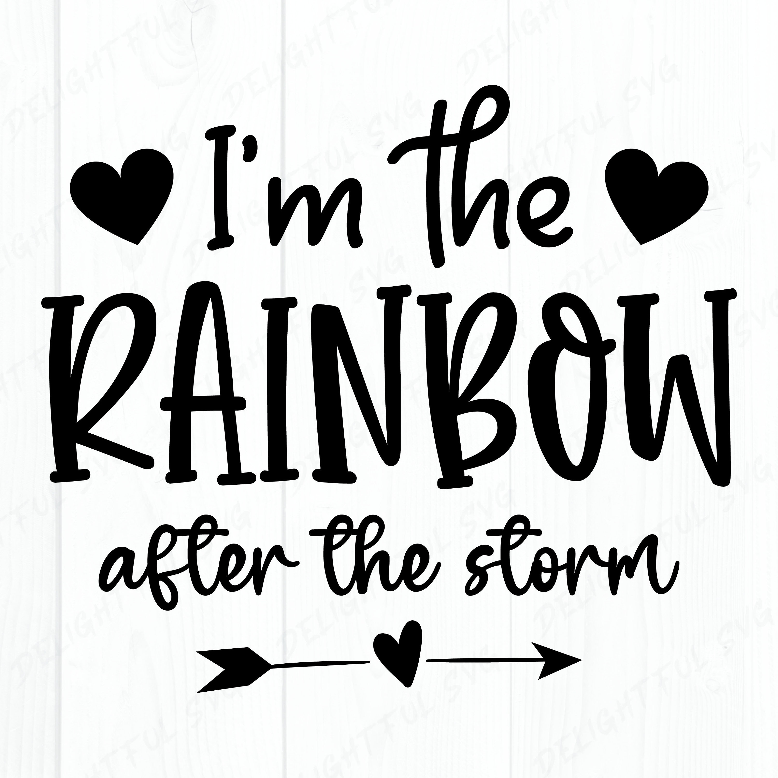 Rainbow SVG Storm SVG Newborn SVG Little miracle svg Funny | Etsy