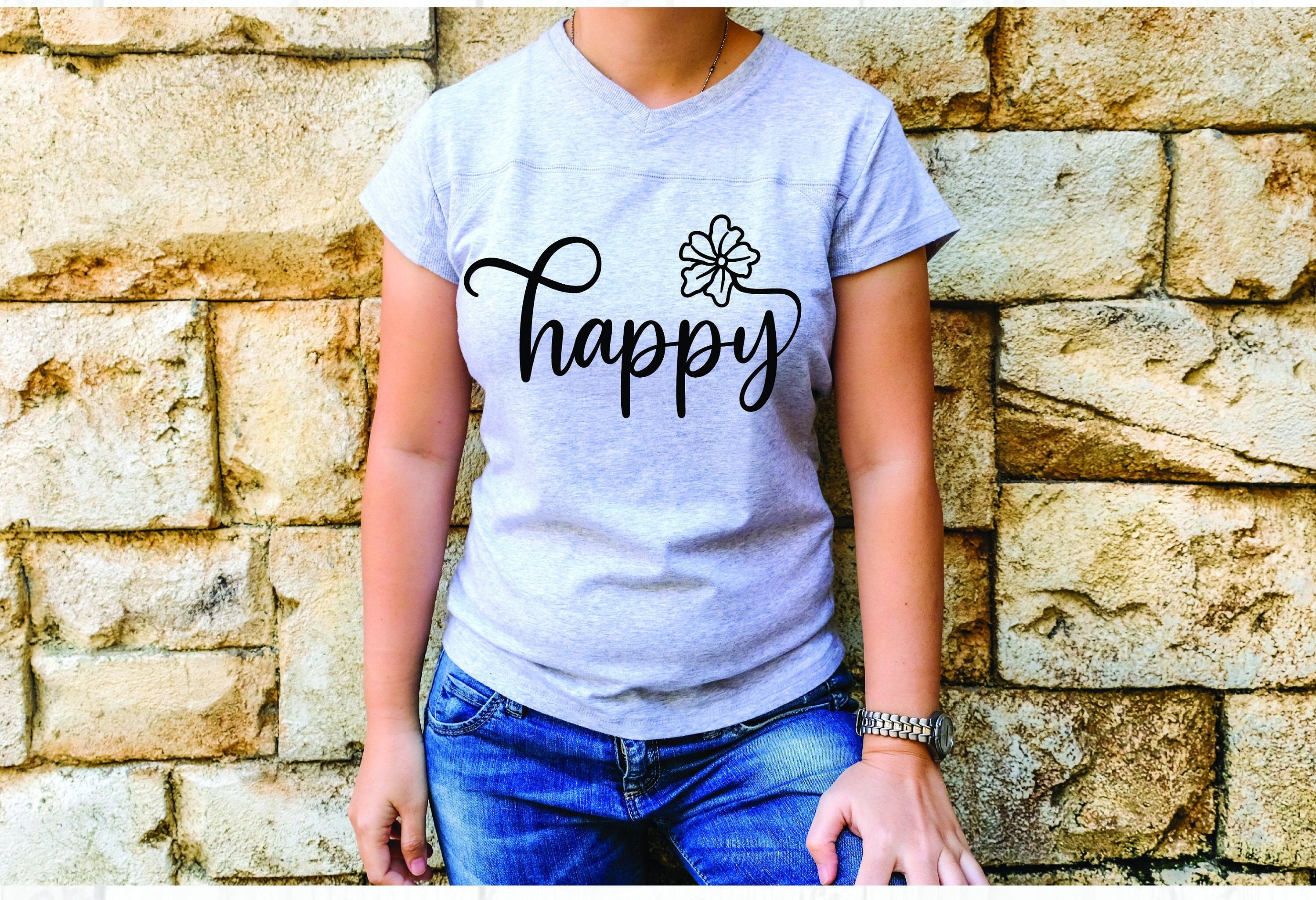 Happy SVG T-shirt Svg Feel Good SVG Mindfulness SVG Smile - Etsy