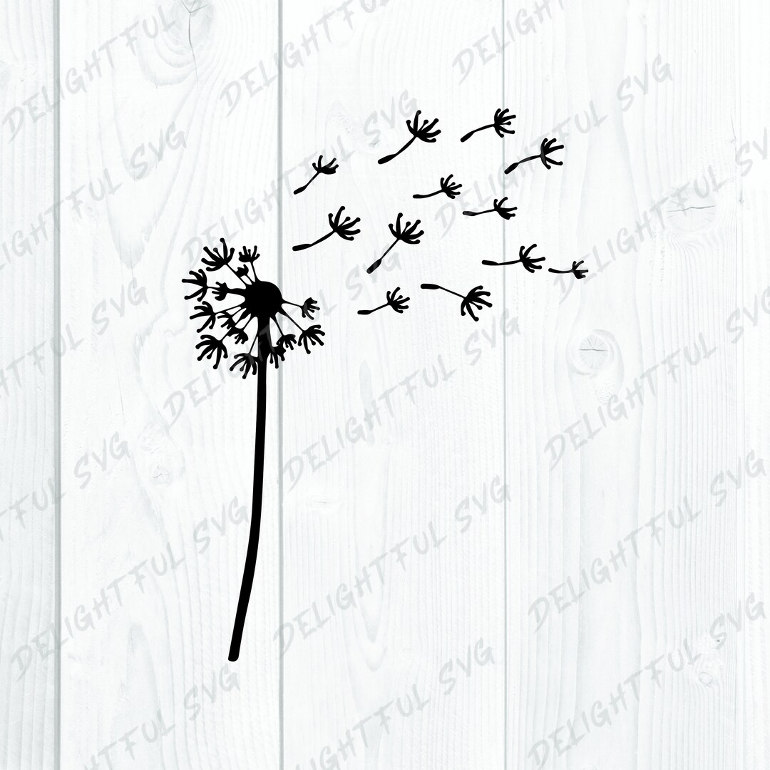 Dandelion SVG | Flower SVG | Emotions Svg | Floral Svg Cutting Files ...
