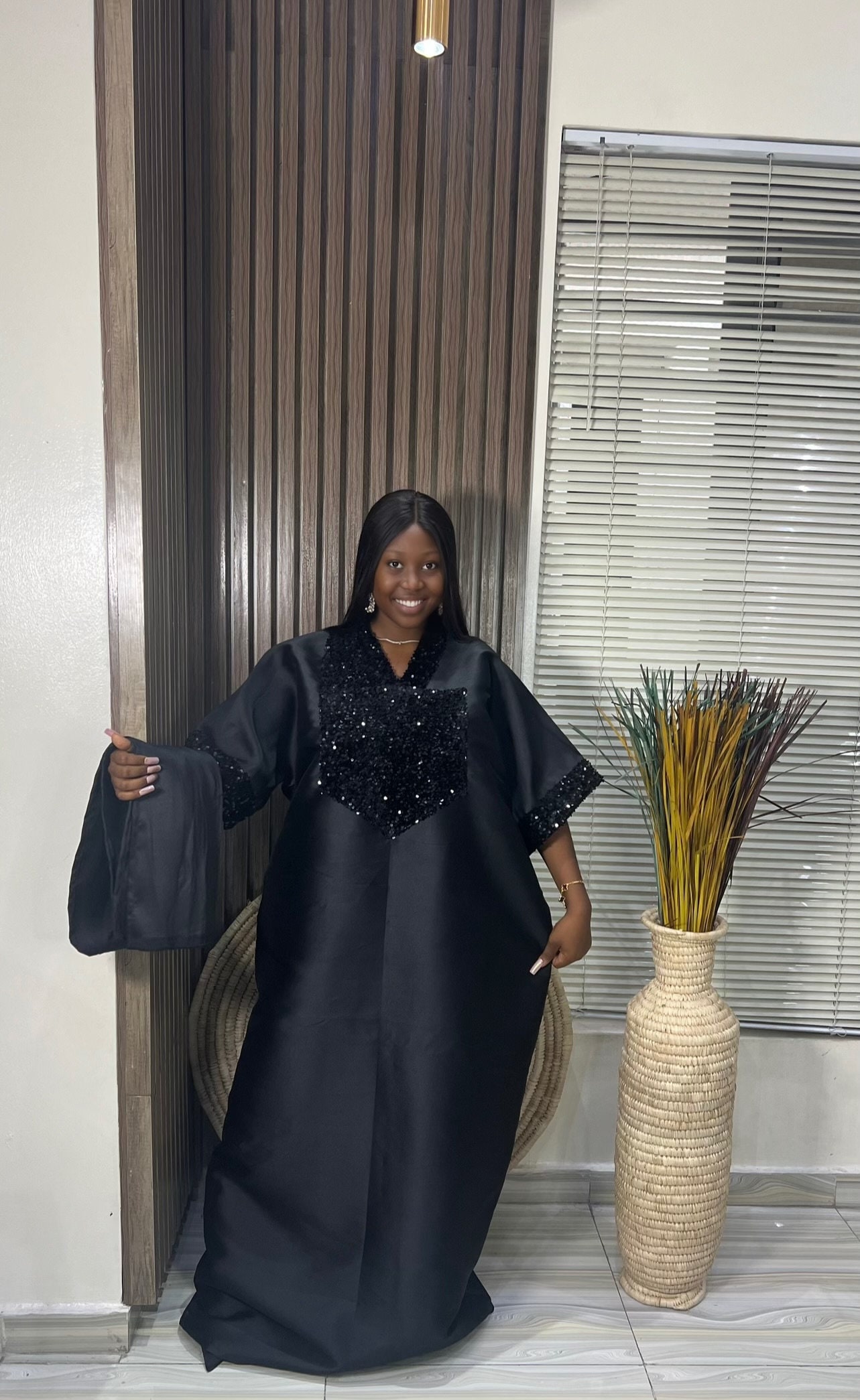 Sequin Mikado Bubu Dress: African Kaftan Party Gown - UK 8-20 - Etsy