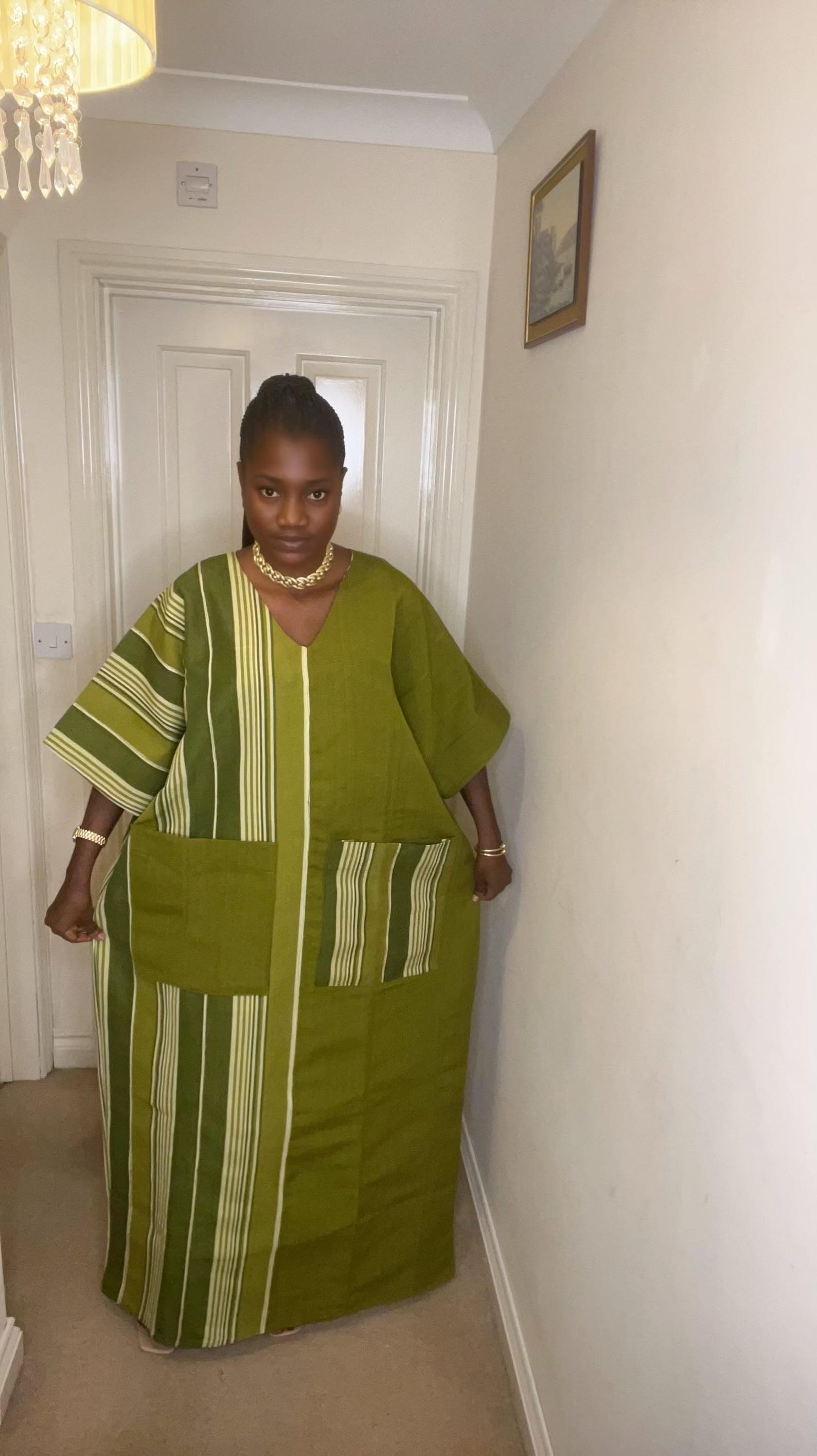 Handmade Aso Oke Boubou Gown: African Wedding Dress With Head Tie - Etsy
