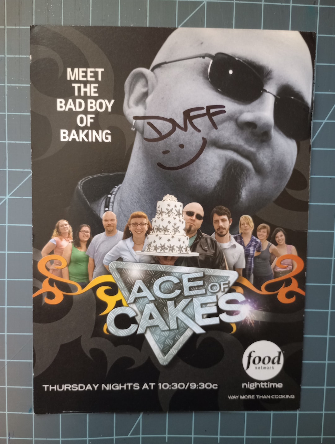 5x7 Duff Goldman *signed*ace of Cakes Vintage Flyer - Etsy