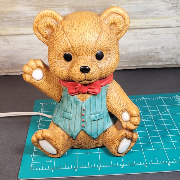 Teddy Bear Lamp - Etsy