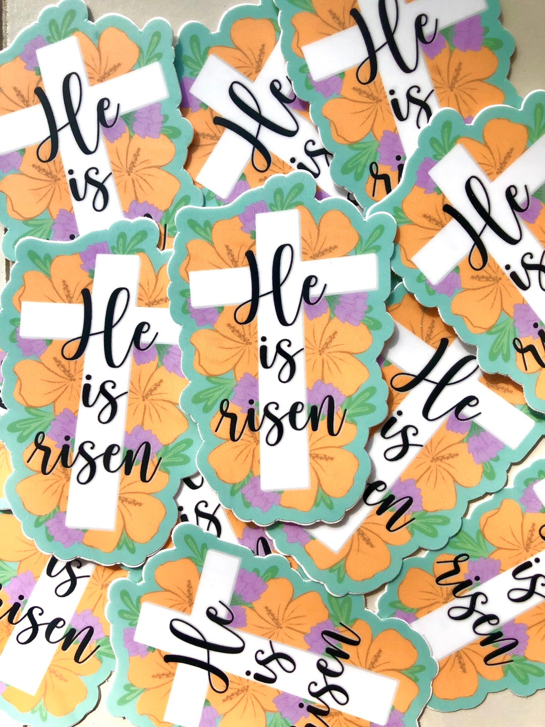 He is Risen Sticker 2 X 3 Vinyl Sticker Decal for Laptop, Water Bottle ...