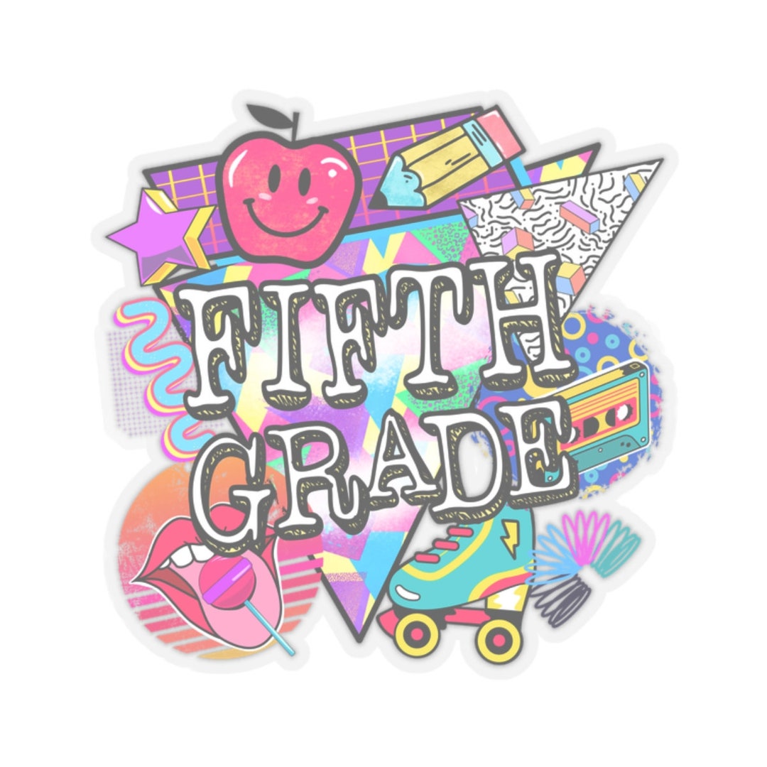 5th Grade Classroom Fussy Cut Stickers - Etsy