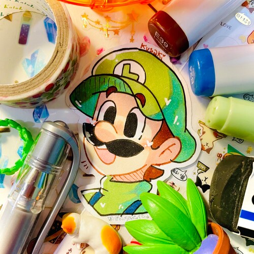 Gooigi Vinyl Sticker // Luigi Decal // Luigis Mansion Sticker - Etsy