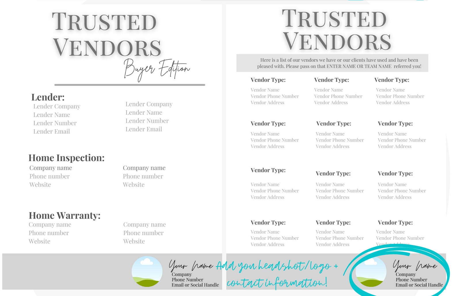 Real Estate Template, Trusted Vendors, Realtor Preferred Vendors Agent ...