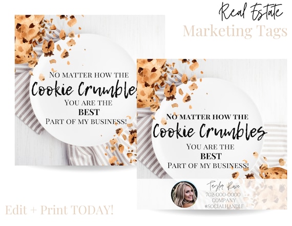 Pop by Gift Tag No Matter How the Cookie Crumbles Youre the | Etsy