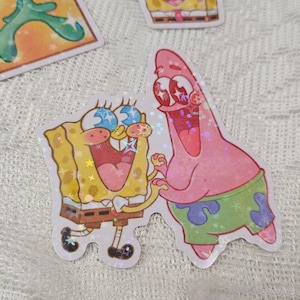 Yellow Sponge Boy & Friends Stickers - Etsy