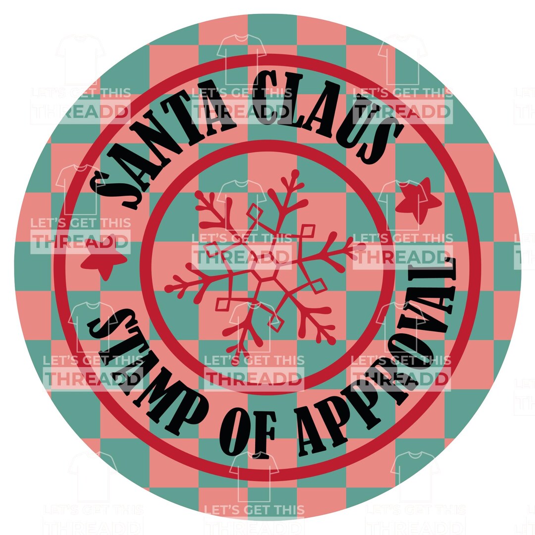 Santa Stamp, Santa Claus Seal PNG, Official Santa Seal, Stamp PNG, Cute ...