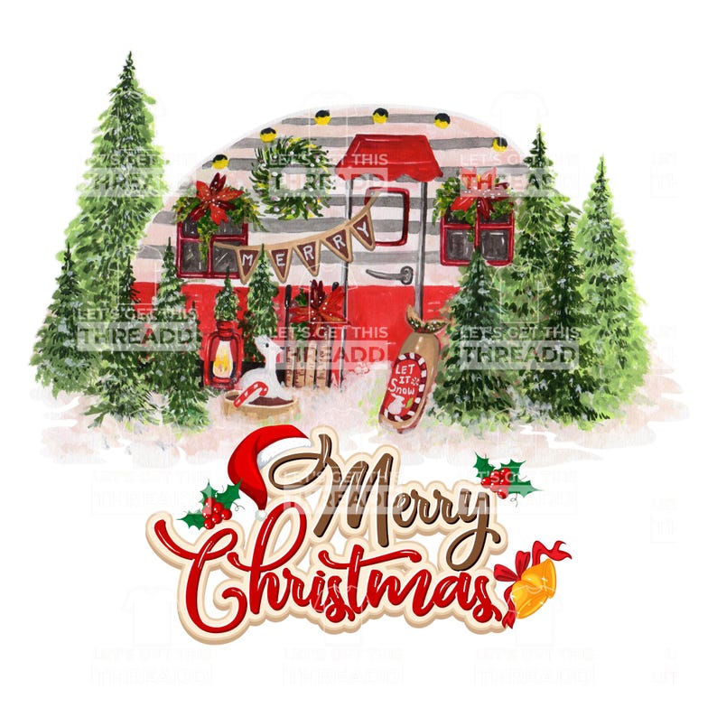 Christmas Camper PNG, Camper Christmas, Camper PNG, Christmas Camper ...