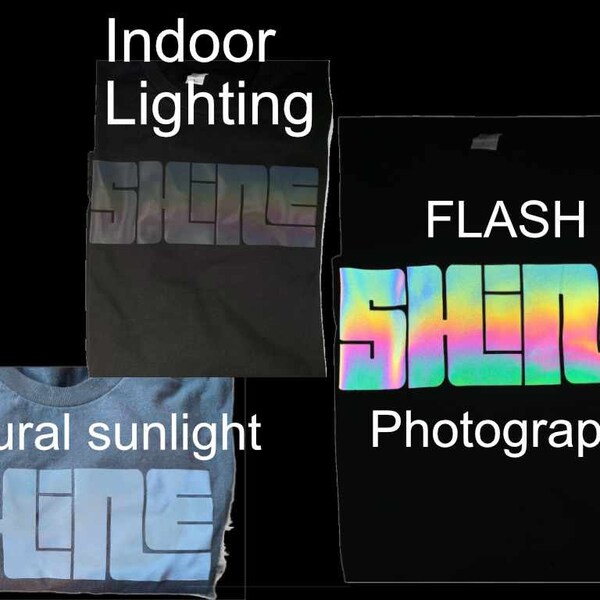 Reflective Tshirt - Etsy