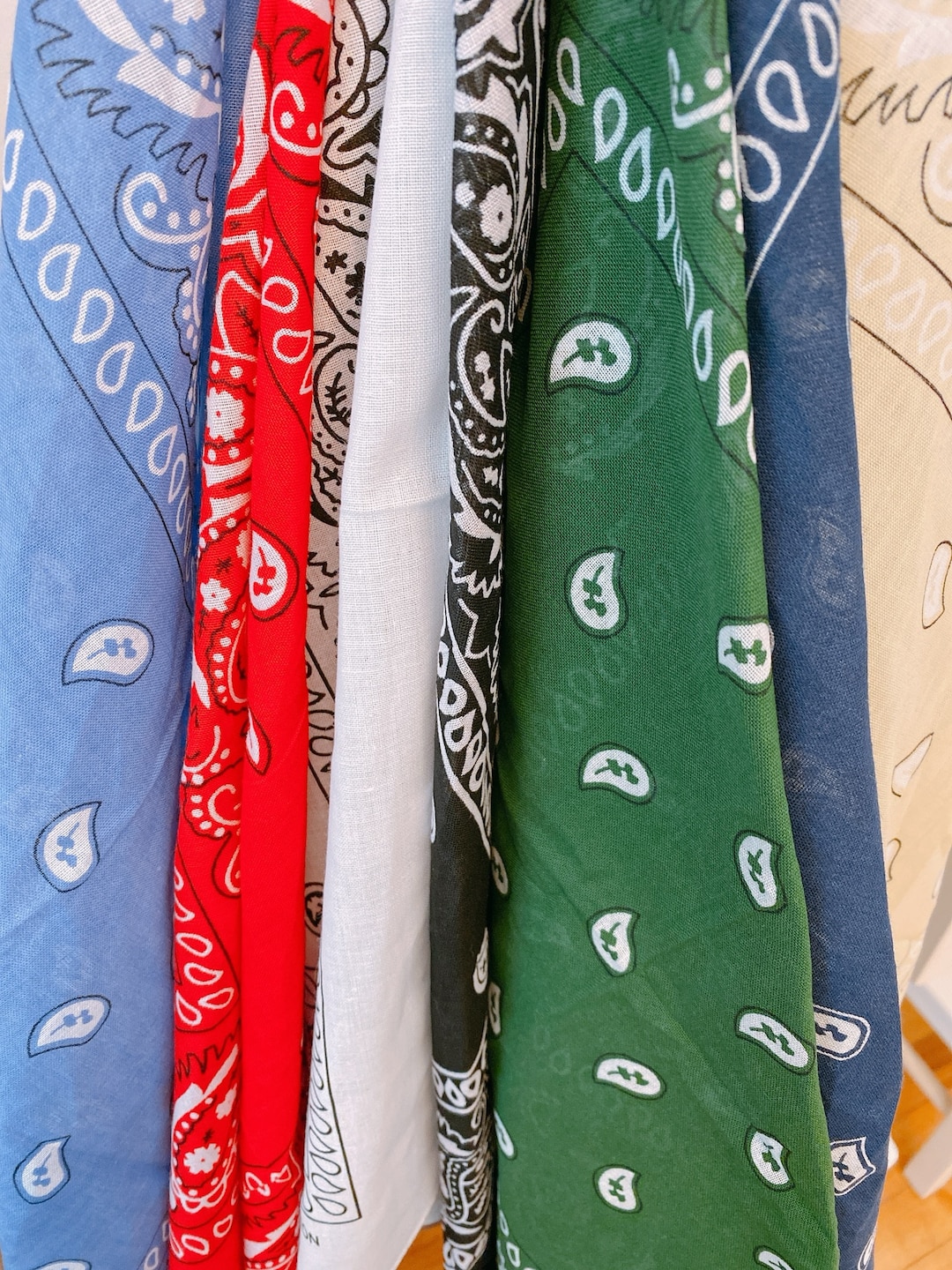 100% COTTON PAISLEY BANDANA - Etsy