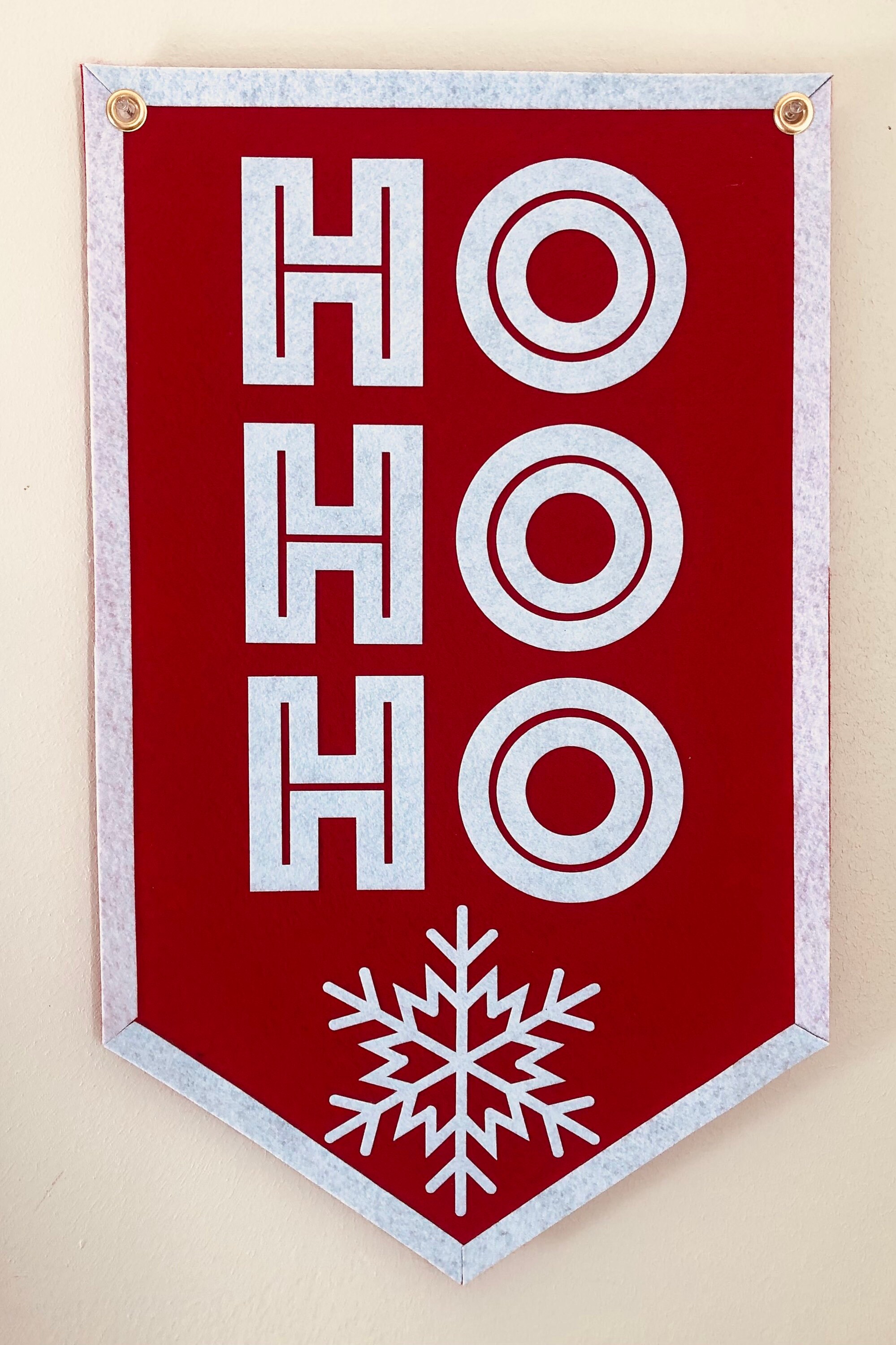 Ho Ho Ho Banner Pennant Felt Banner Sign Decor Christmas | Etsy