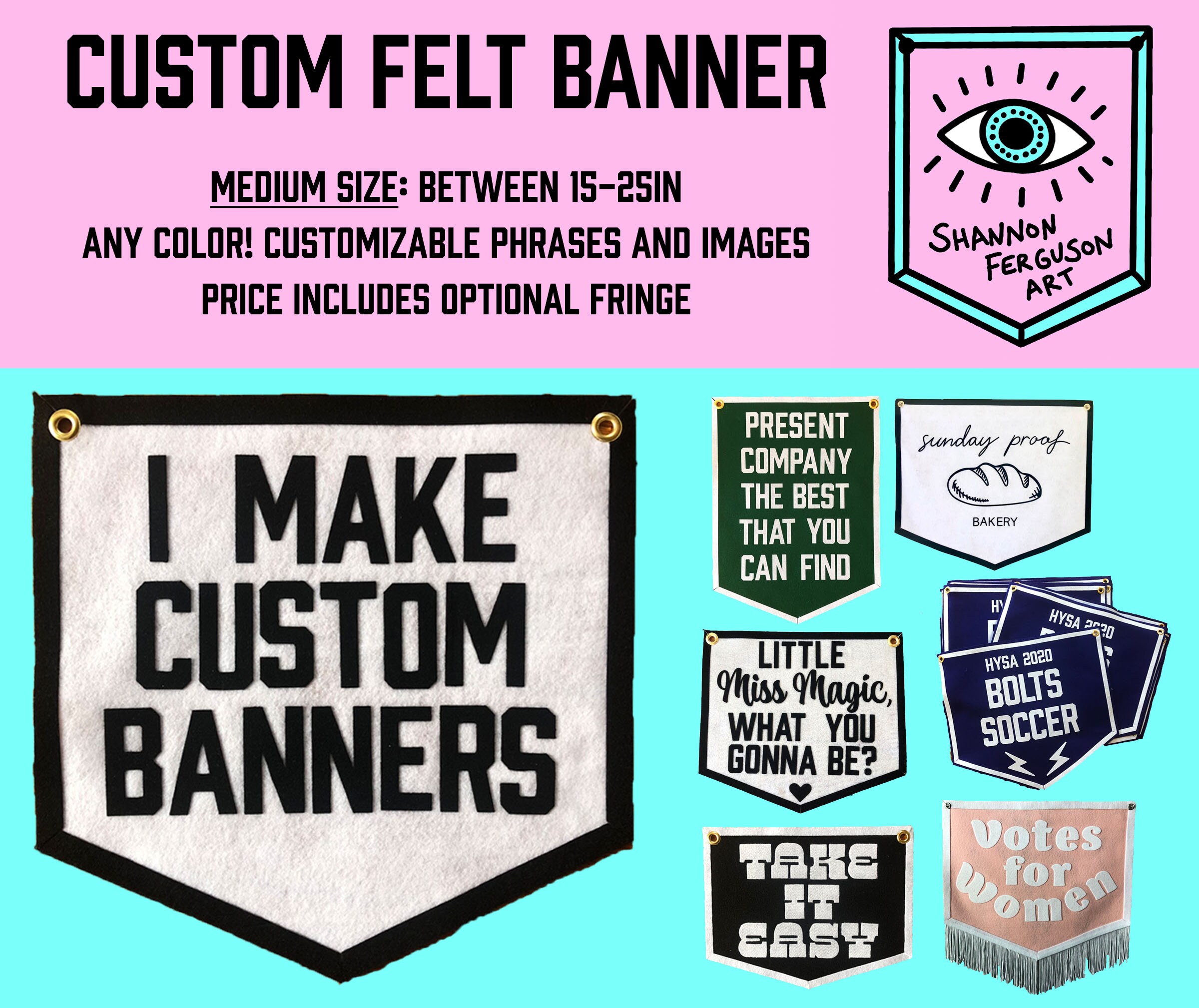 Black Pennant Banner - Etsy