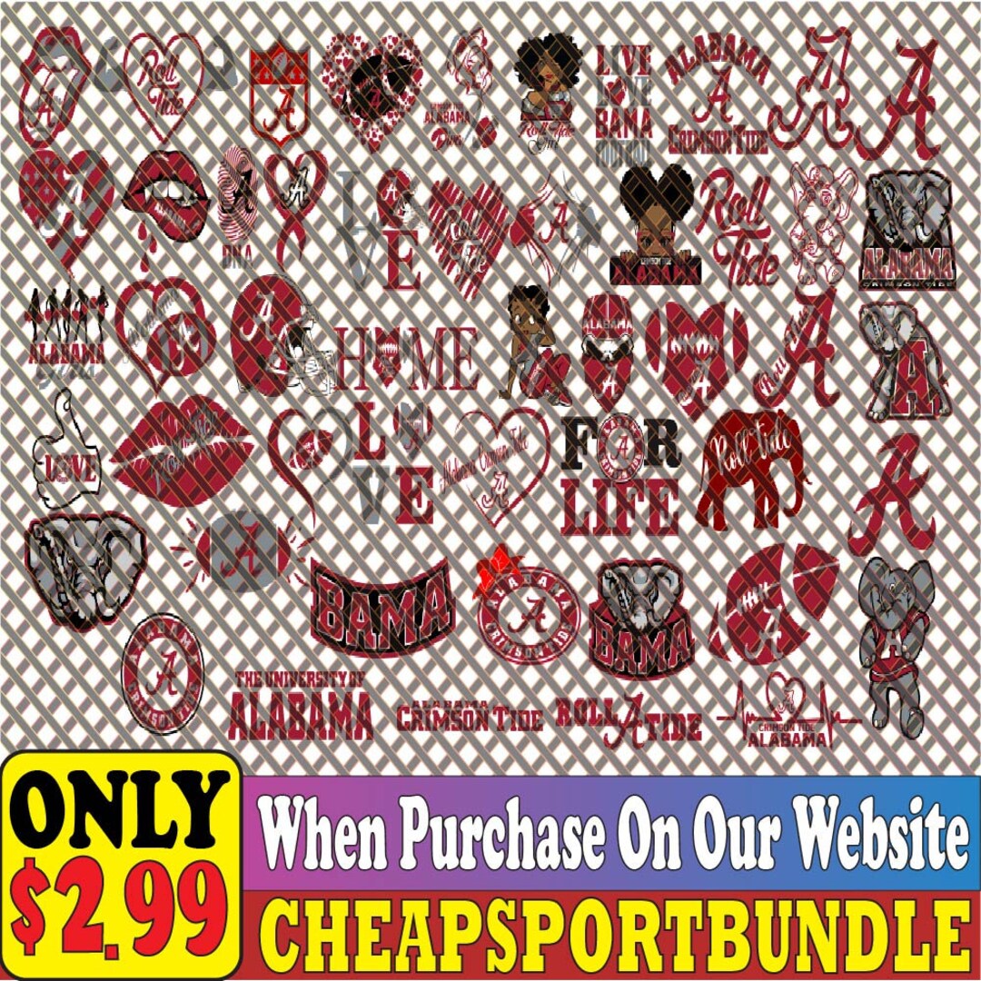 50 Files Alabama-crimson-tide Football Teams Svg - Etsy