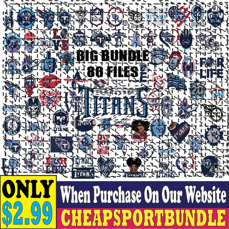 Tennessee-titans-svg Clipart Bundle Cutting File NFL - Etsy
