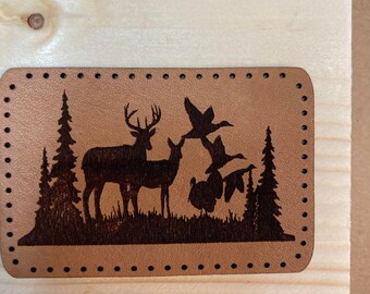 Turkey Cut Out Leatherette Hat Patch With Adhesive Backing - Etsy