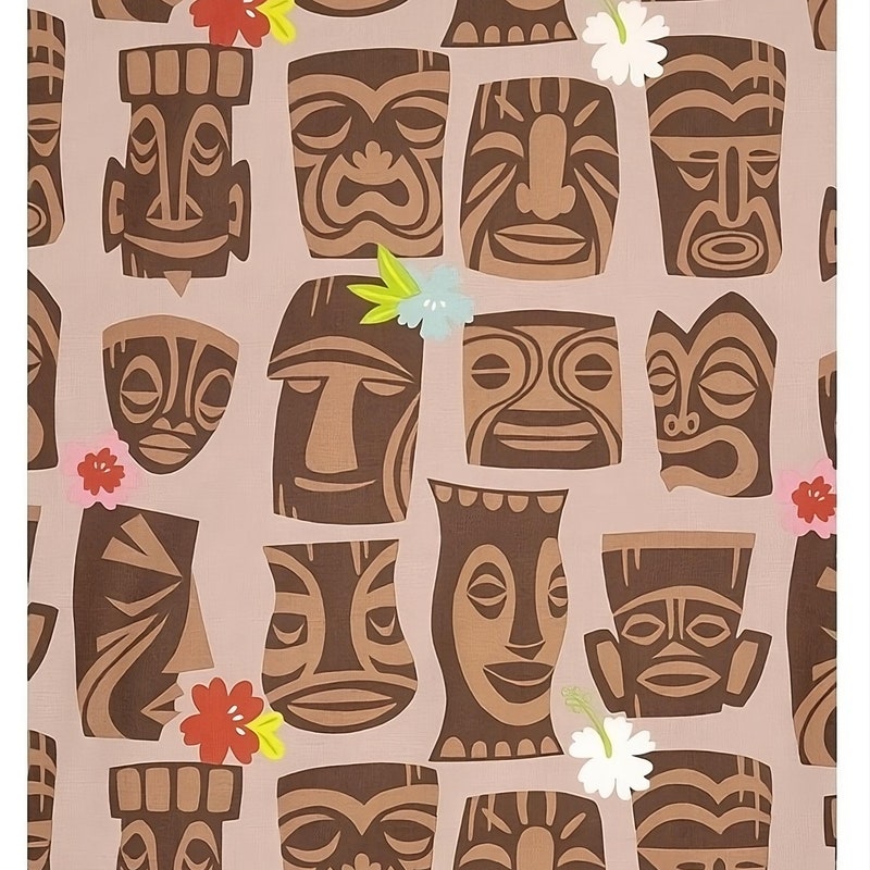 Tiki Fabric - Etsy