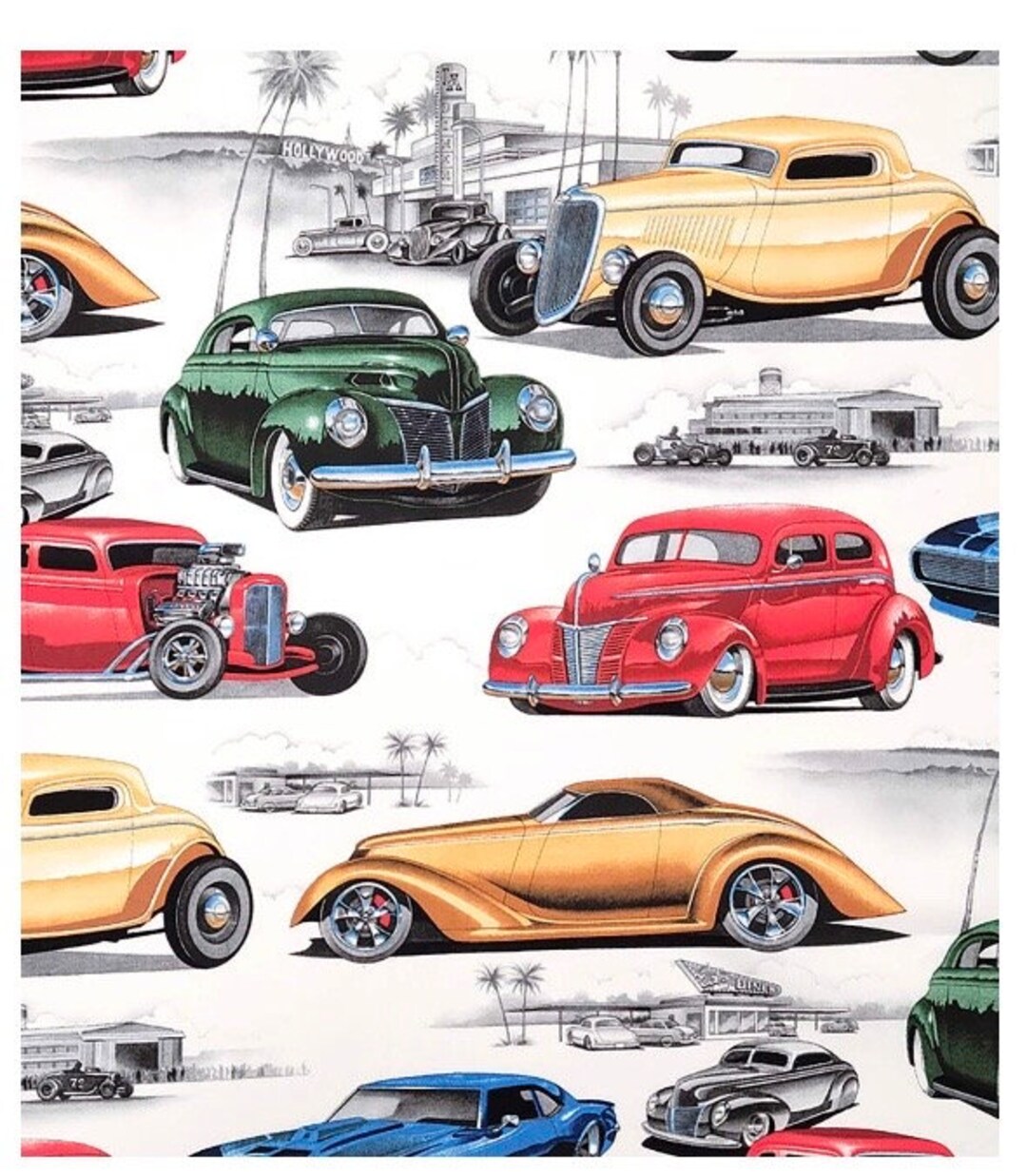 Chopped & Channeled on White Premium Cotton Fabric 1/2 Yard - Etsy