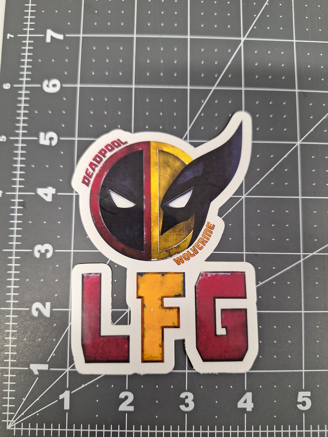 Deadpool Wolverine Vinyl Sticker: LFG Waterproof Decal (5"h X 3.5"w) - Etsy