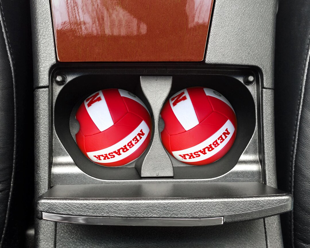 Real Husker Volleyball Ceramic Car Coasters (2-PK) - Etsy