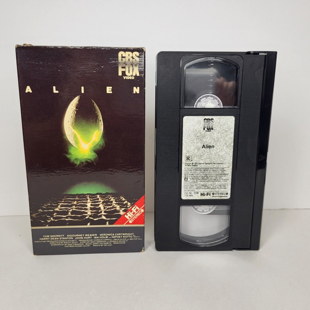 Tested and Working VHS Alien Video Horror Sci-fi Xenomorph No Upc Code ...
