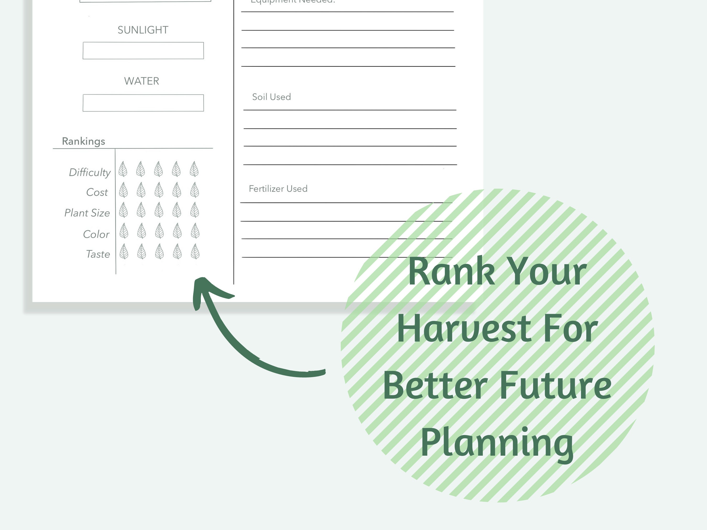 Printable Plant Log, Garden Planner Insert, Plant and Seed Organizer ...