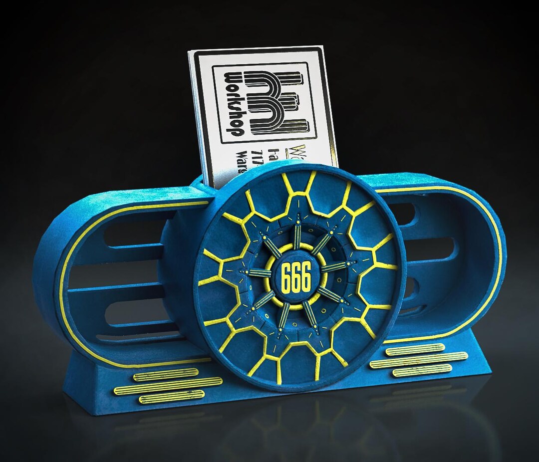 Fallout Vaultdoor Business Card Holder - Etsy