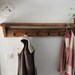 Rustic Solid Wood Entryway Butlers Coat and Hat Rack - Etsy UK