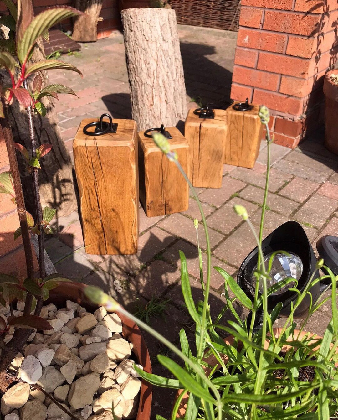 Rustic Solid Oak Door Stops | Chain Loop & Nautical Rope Handle ...