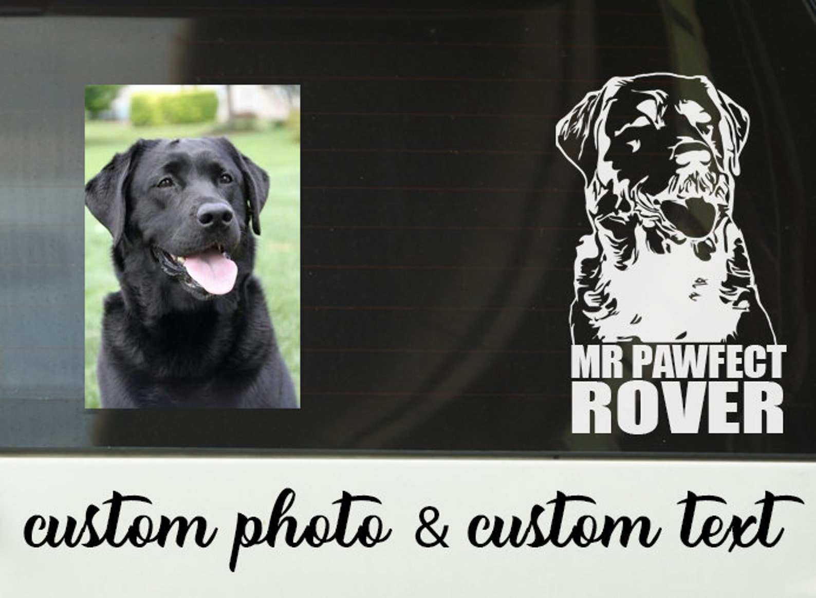 Custom Pet Vinyl Decal, Car Decal, Cats and Dogs Decals - Etsy