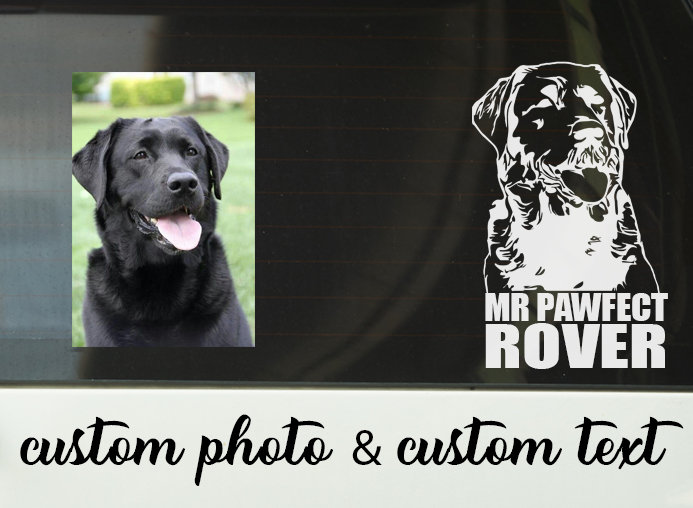 Custom Pet Vinyl Decal, Car Decal, Cats and Dogs Decals - Etsy