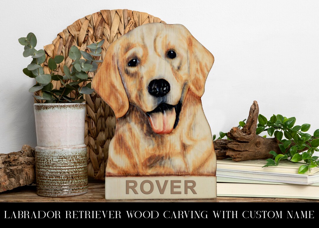 Labrador Retriever Talla de madera Arte mural para perros - Etsy España