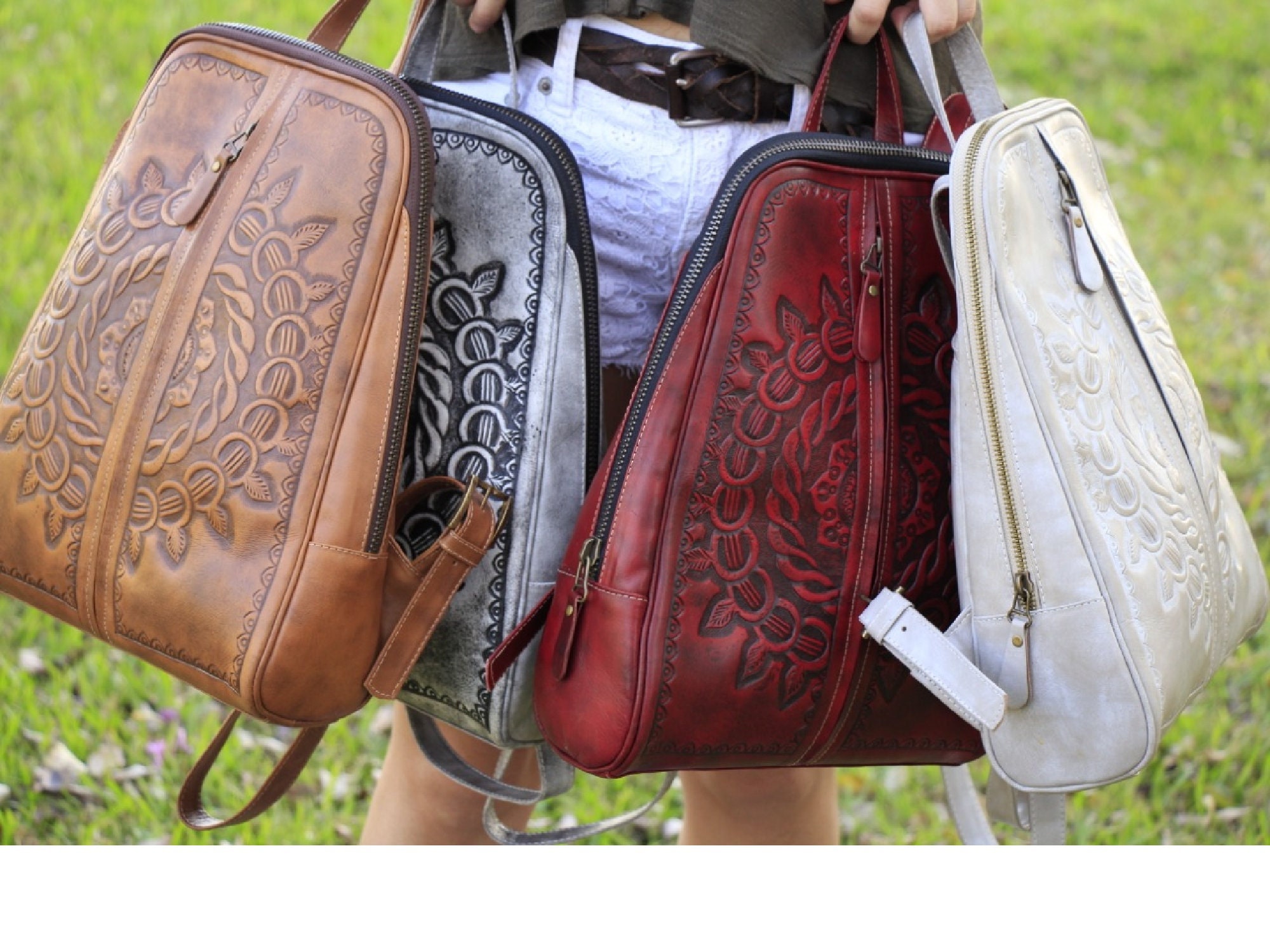 Leather Backpack Purse Women's Backpack Full Grain - Etsy